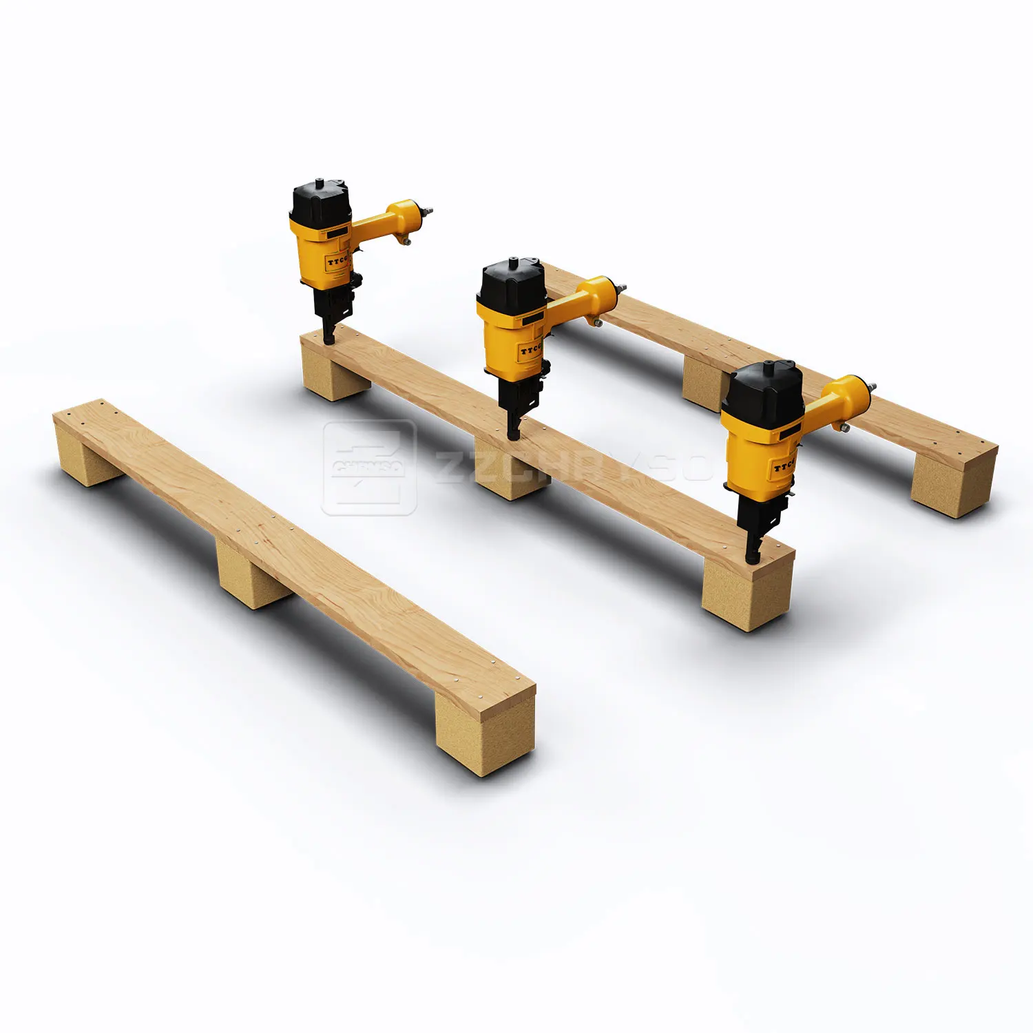 Automatic European Wood Pallet Legs Feet Nailing Machine| Alibaba.com