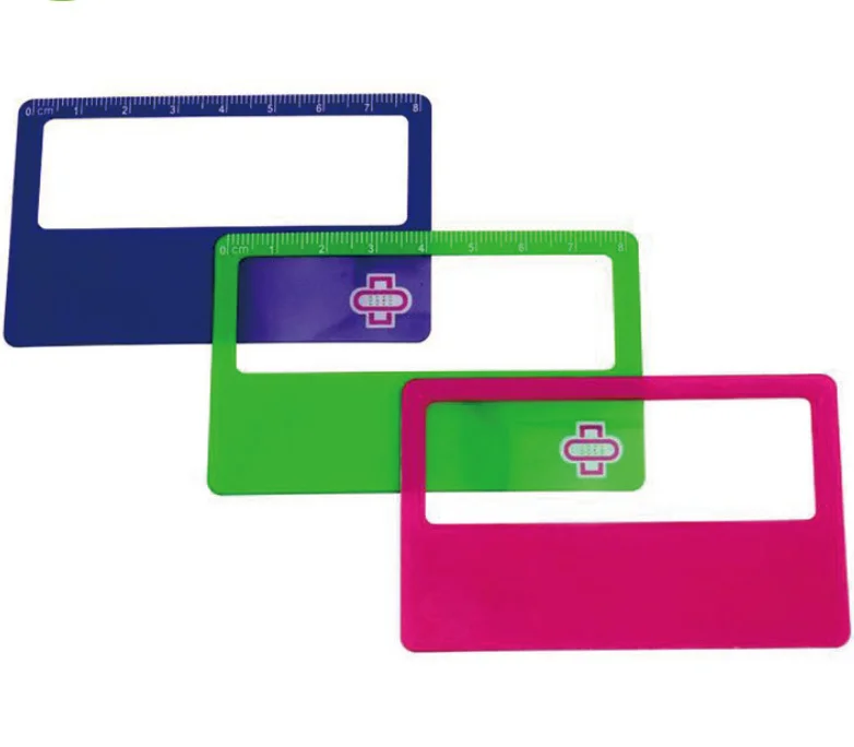 Customized Size Pvc Magnifier Card Type,Transparent Magnifying Glass ...