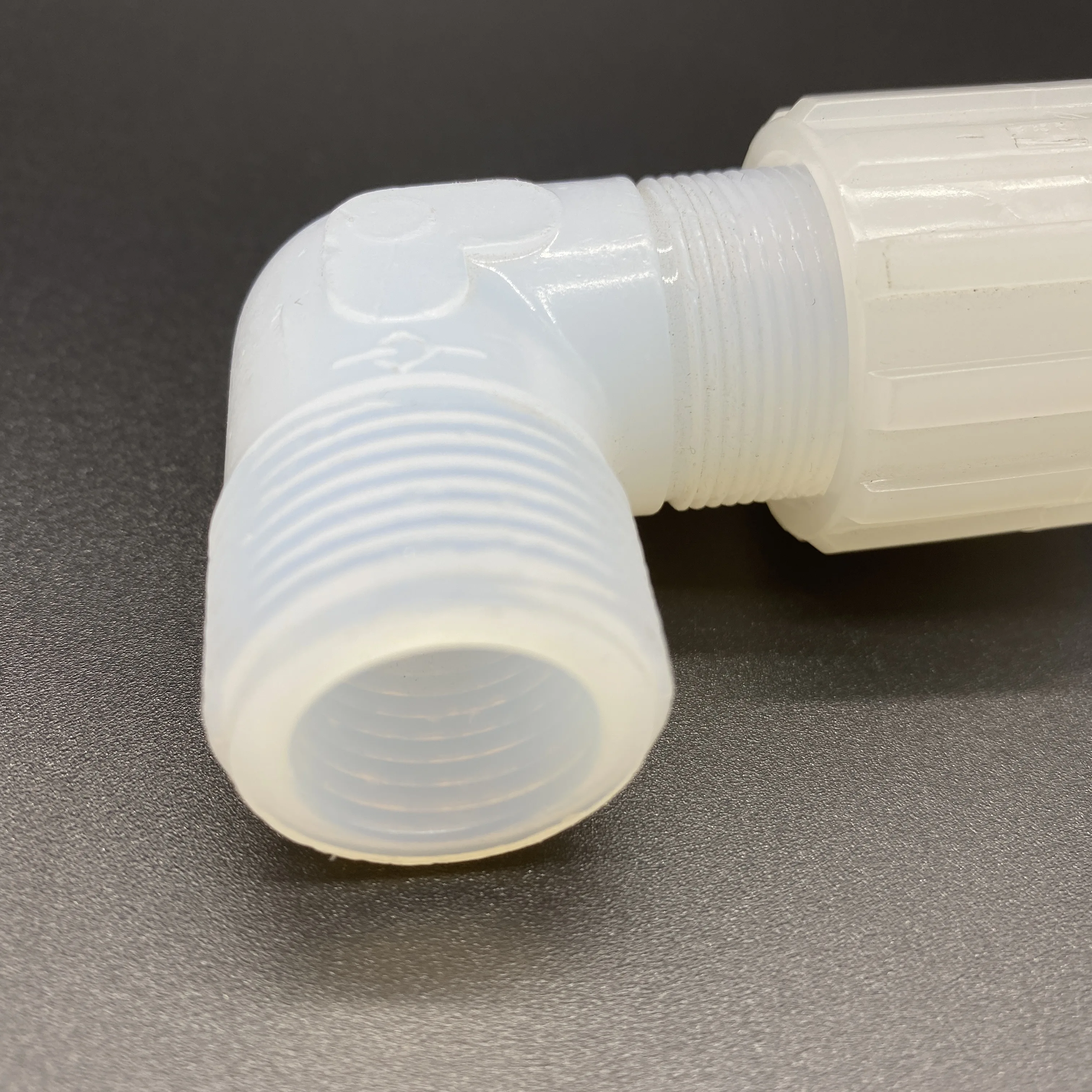 PFA Tube Adaptor Male 90deg Elbow, PFA anticorrosive elbow for ...