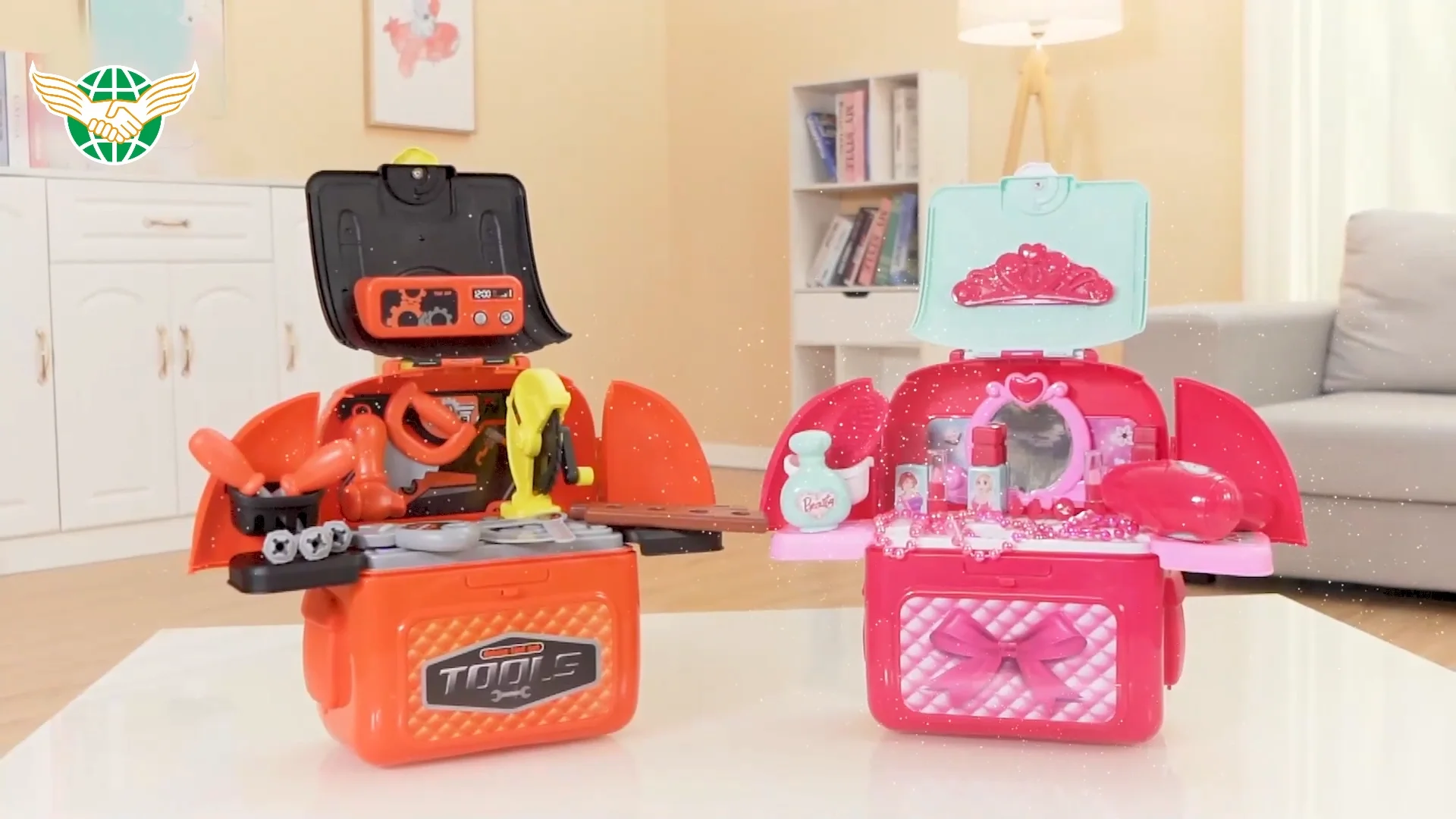 2 In 1 Girl Backpack Design Cosmetic Princess Pretend Beautiful Baby ...