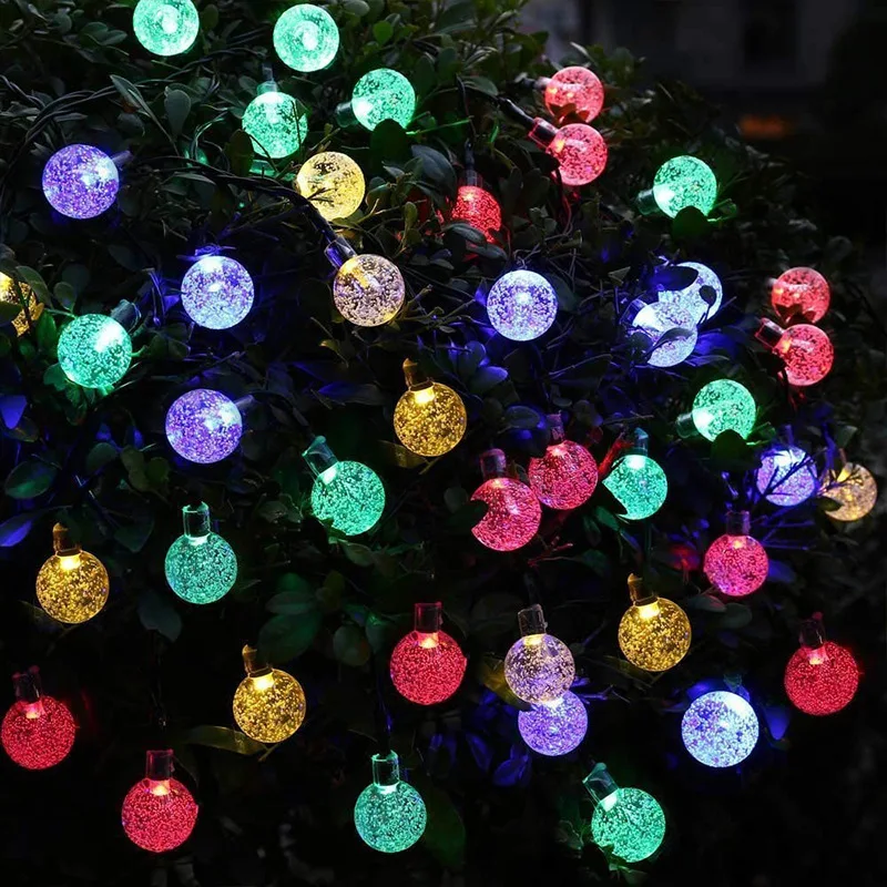 Outdoor Bubble Crystal Ball Waterproof Garland 30 LED