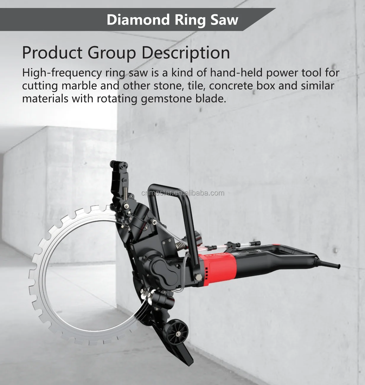 Professional Quality Brushless Motor Ring Saw for Concrete Wall Cuts