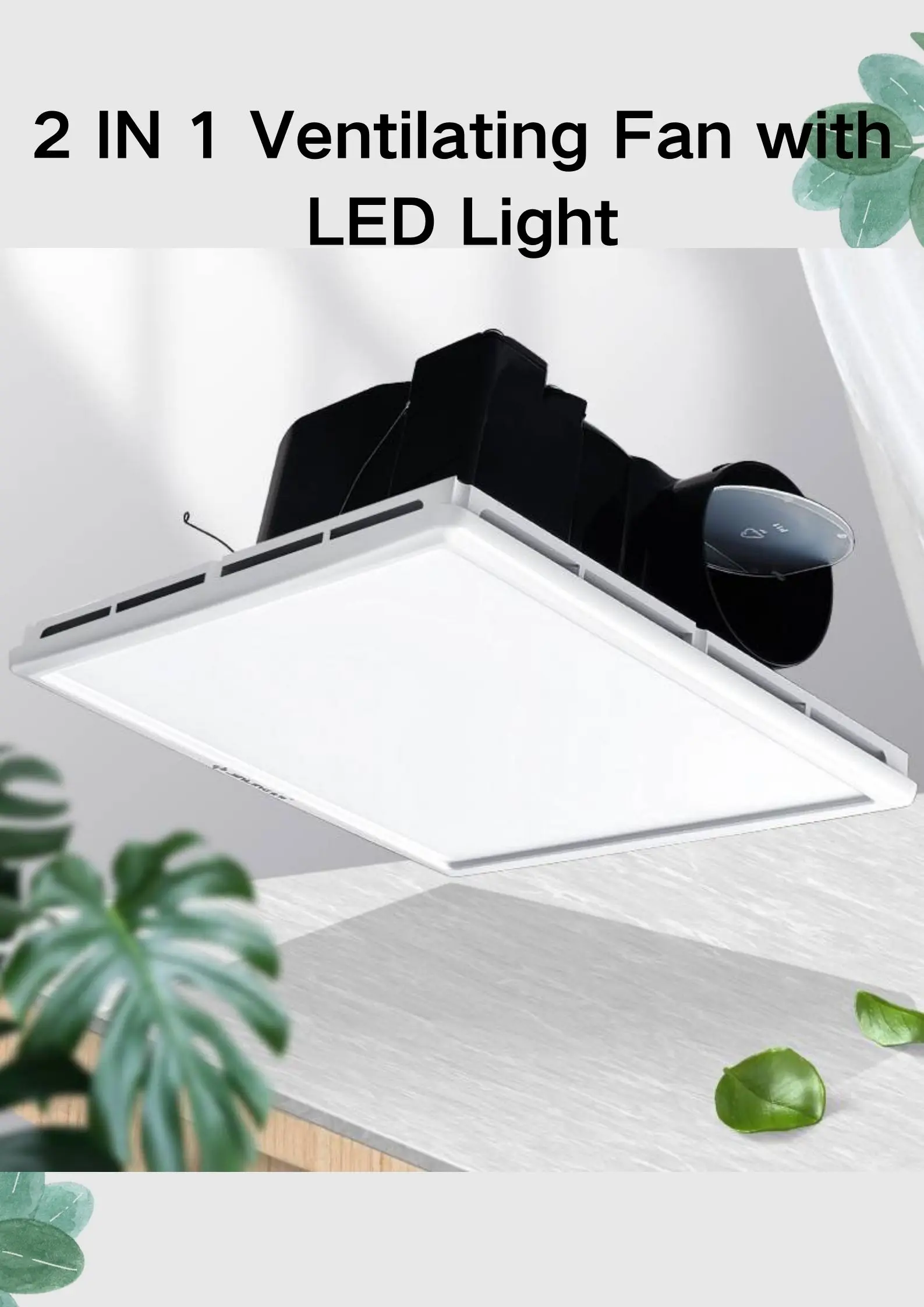 2 in 1 Ceiling Duct Pipe Tubular LED Lighting & Ventilation