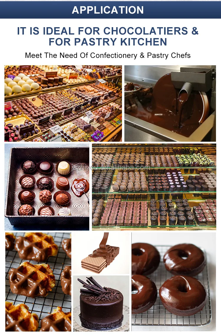 Shopping Mall Store Cocoa Butter Chocolates Tempering Machine For Usa ...