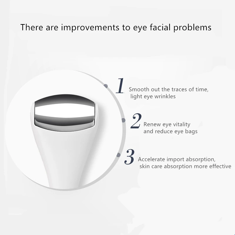 Mini Eye Roller Cream Massage Roller Ice Metal for Beauty