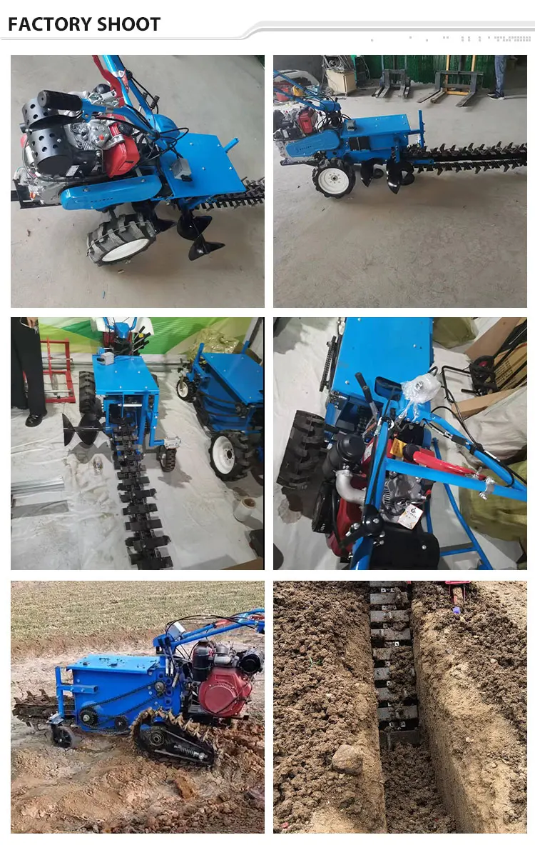 Double Chain Trencher Single Chain Trencher Agricultural Trencher Can ...