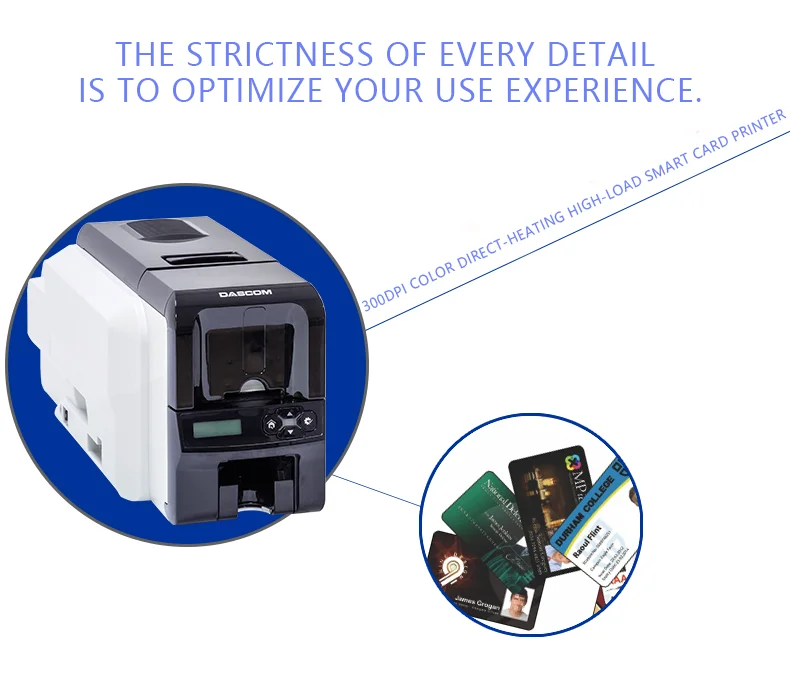 DASCOM DC-3300 PVC/NFC Card Printer with SDK & 1-Year Warranty