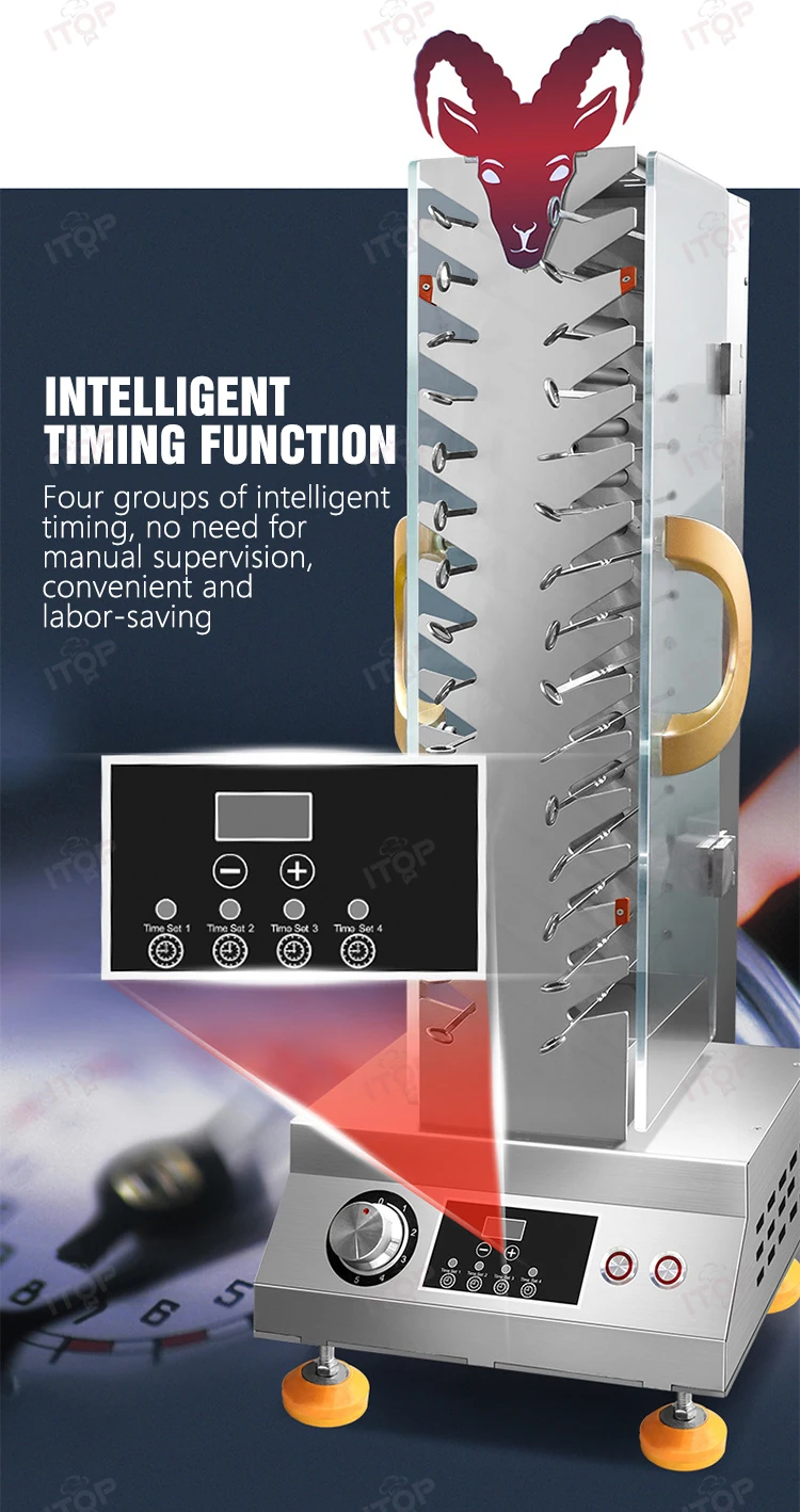 Commercial Electric Automatic Rotating Restaurant Barbecue Bbq Skewer ...