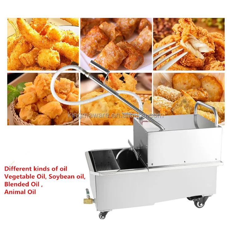 Restaurant Kitchen Fast Food Kfc Equipment Oil Filter Carts Stainless ...