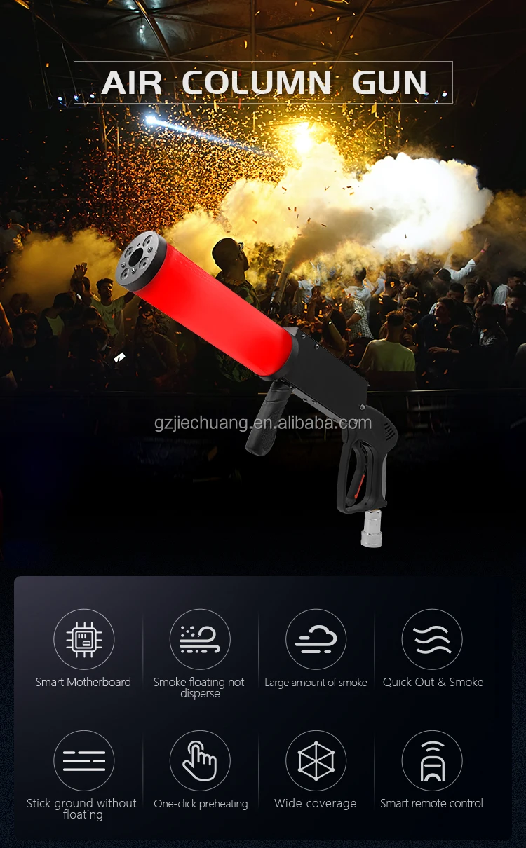 Professional Co2 Gun Led Smoke Hand Co2 Jet Party Led Cannon Gun For ...