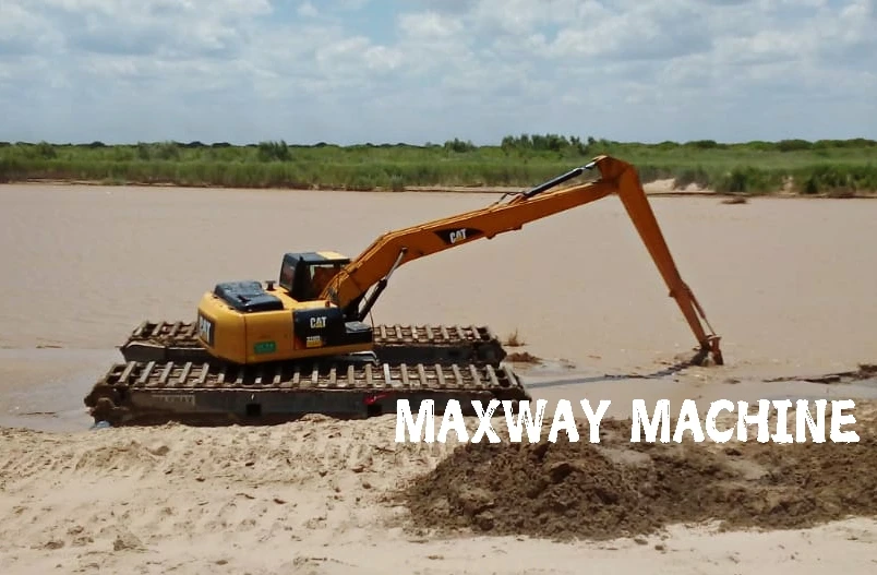 MAX250PU Floating Amphibious Pontoon Track for 23-26 Ton Excavators