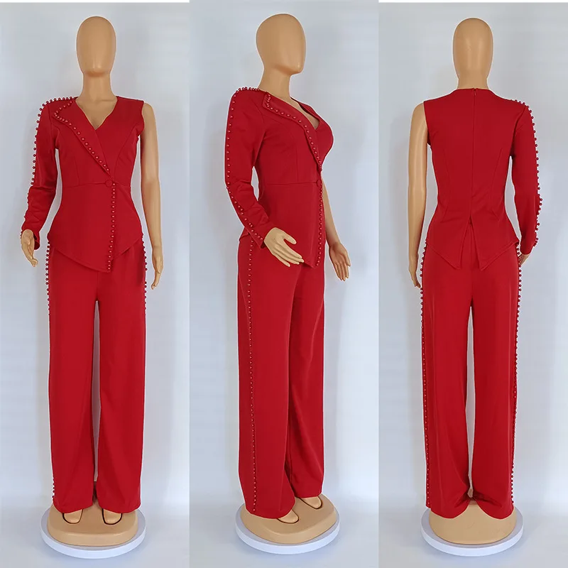 Spring Ladies Office Long Sleeve Blazer Set for Women Suits Office ...