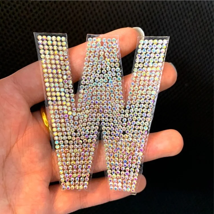 Wholesale 26 Alphabet Letters A~Z Bling Hotfix Rhinestone Letters ...