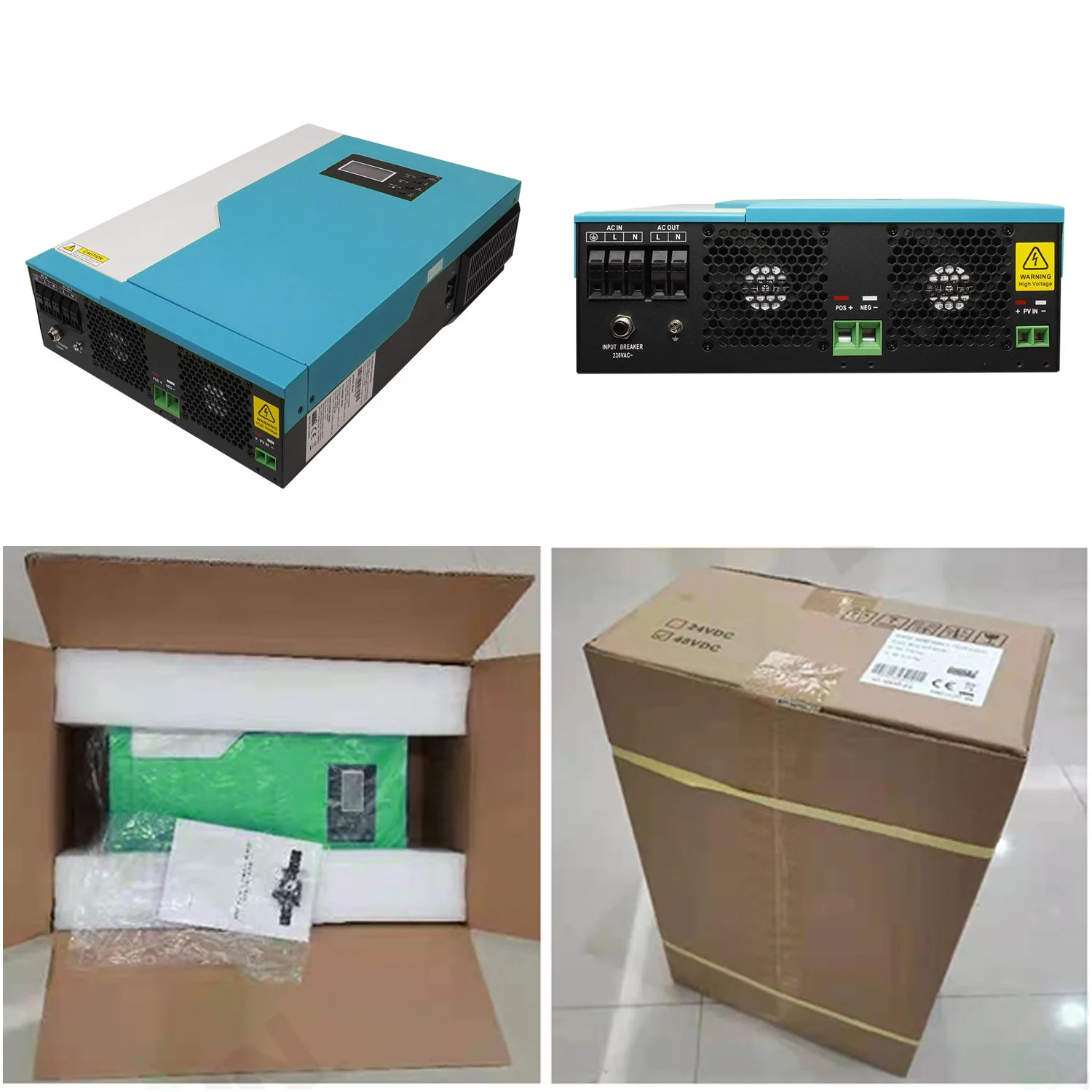 3kva 5kva Solar Inverter 24v 48v Solar Hybrid Inverter Pure Sine Wave ...