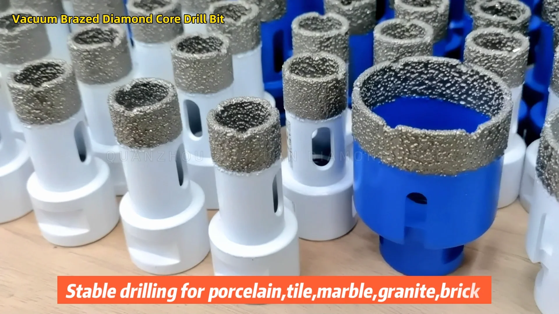 Diamond Vacuum Brazed Crown Core Drill Bit - Buy Diamond Crown Drill ...
