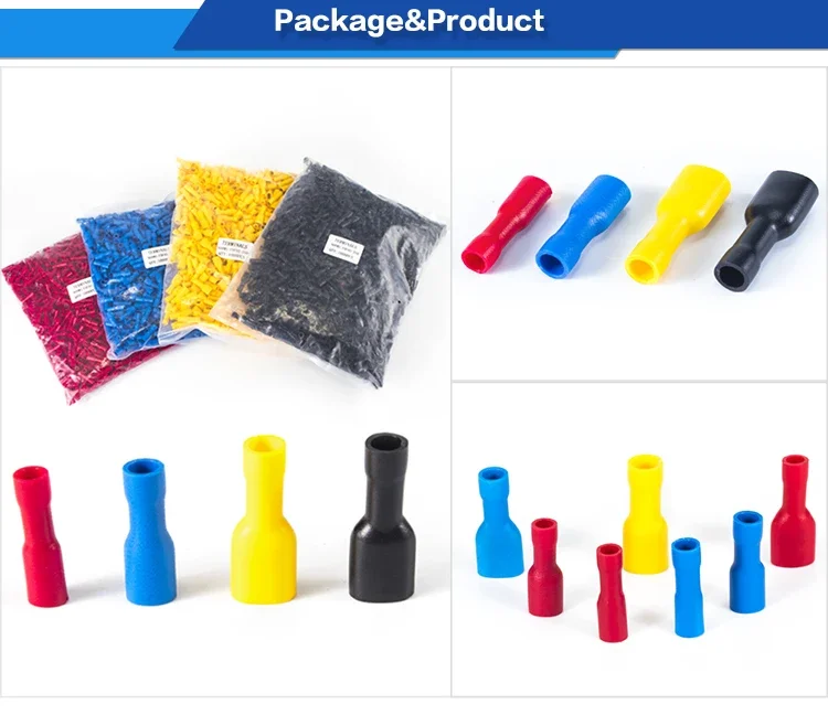 Brass Insulated Male Female Spade Terminal Connectors Female Fdfd - Buy ...