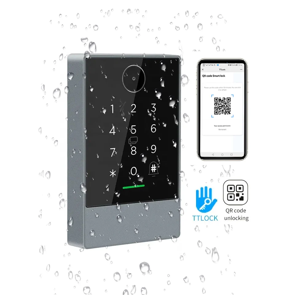 K3 Waterproof Outdoor Qr Code Smart Lock Rfid Keypad Access Control ...