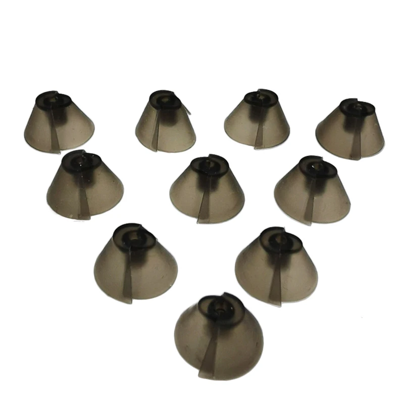 hearing aid parts medical silicone smoky grey hearing aid tulip dome ...