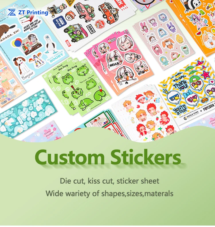 Clear Adhesive Logo Sticker Label Paper Vinyl Die Cut Holographic ...