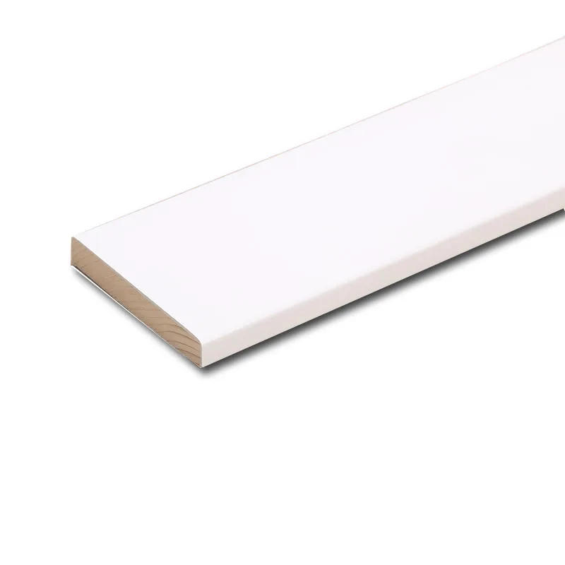 Modern White Primed Mdf Baseboard Solid Wood Baseboard Moulding For ...