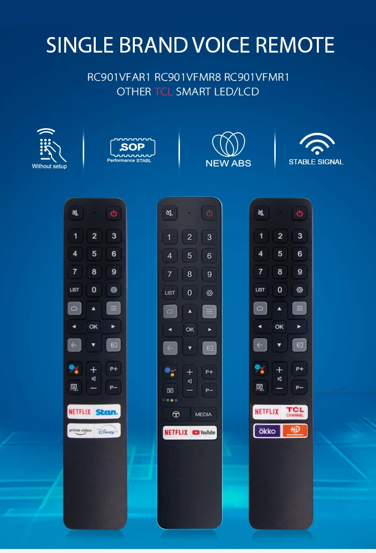 RC901V Voice Remote Control for TCL - Smart TV Experience