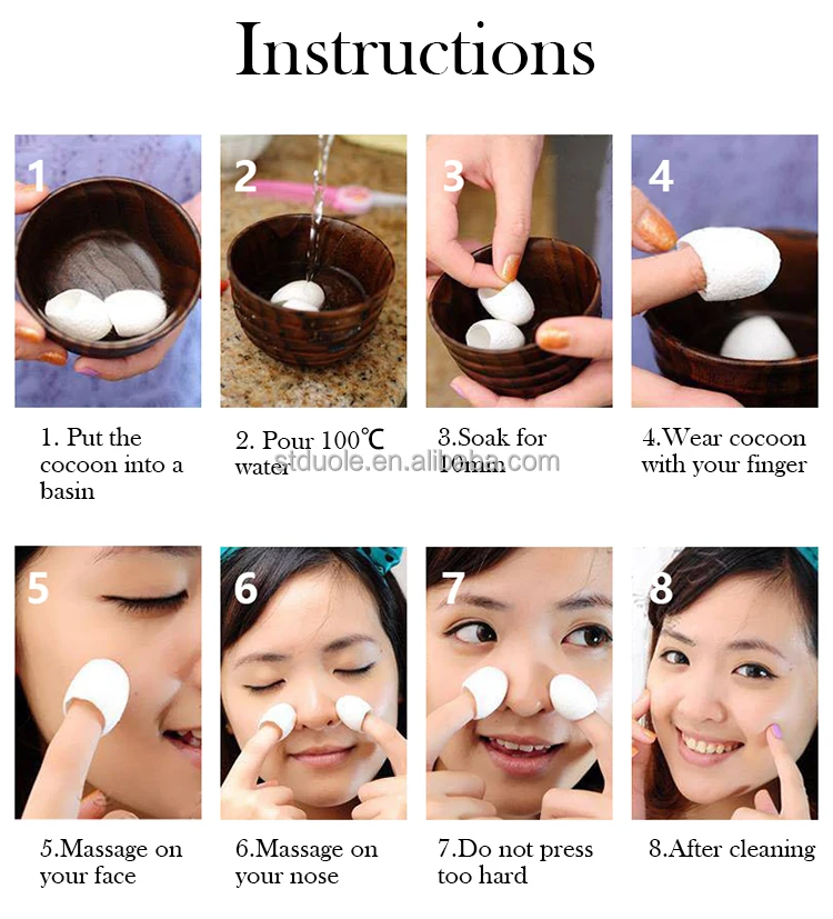 Private Label 100% Natural Pure Raw Cocoon Silk Body Face Skin Care ...