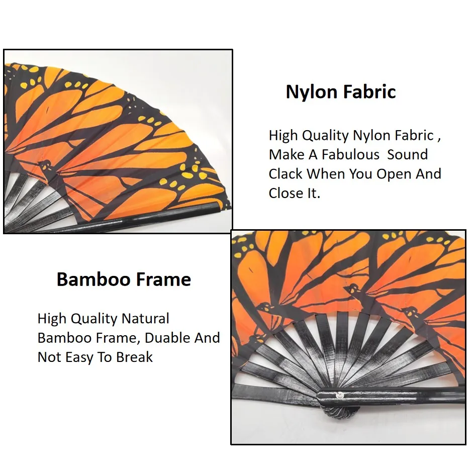 BSBH Wholesale Custom Printed Bulk Hand Fans 33Cm Large Uv Reflective ...