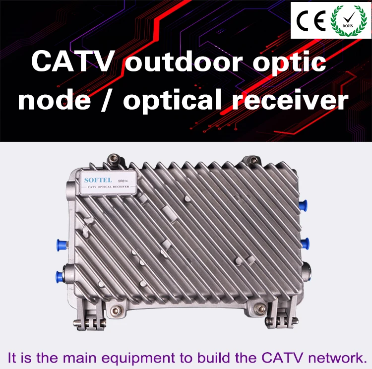 Outdoor Bi-directional Rf Optical Receiver Module Catv 2 Way Optical ...
