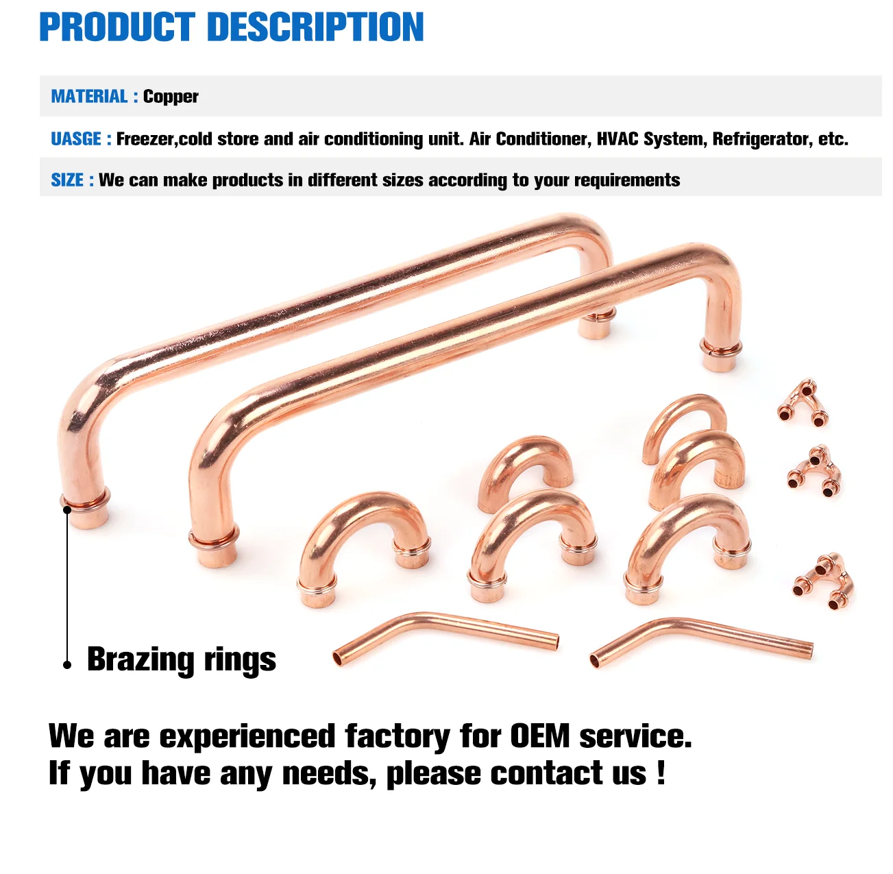 Hailiang Refrigeration Fittings Copper Elbow U Bend Copper Tube Pipe ...