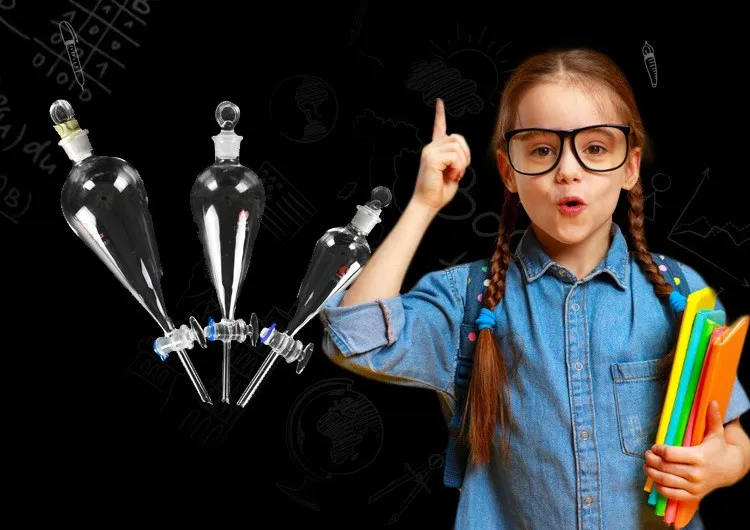 Conical Separatory Funnel 1000 Ml With 24/29 Joints And Ptfe Stopcock ...