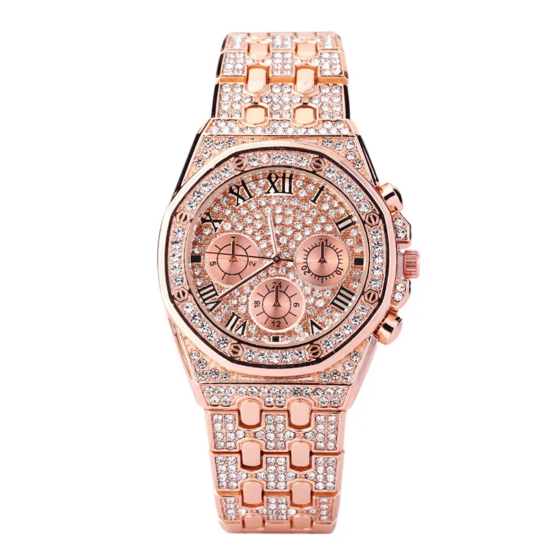 Hiphop Diamond Watch Set - Bling Bling Luxury Timepieces