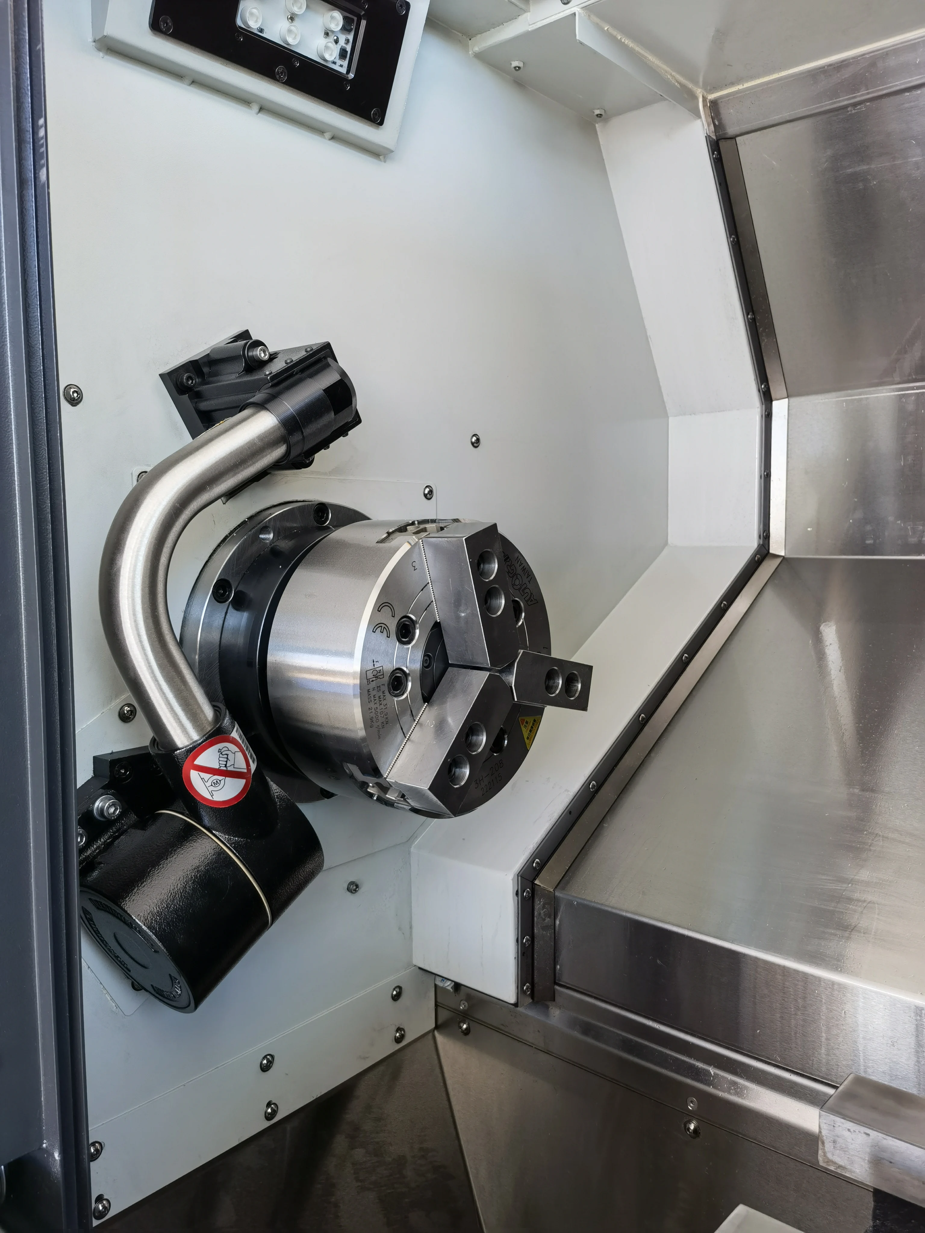 220V Medium Duty Horizontal Dual Spindle CNC Turning Machine High ...
