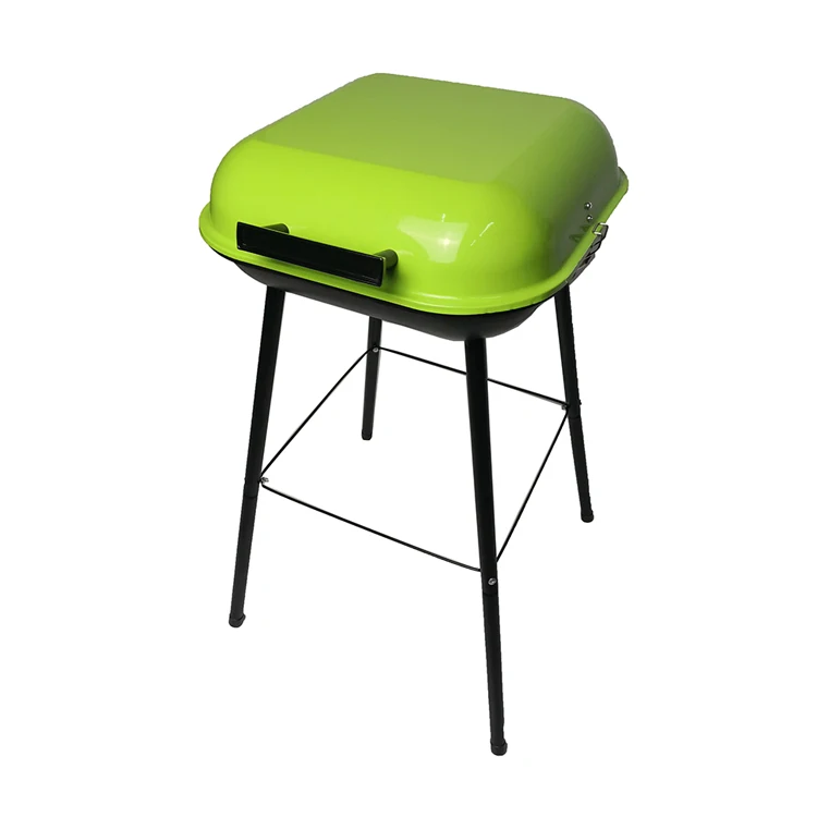 Promotion Outdoor Square Barbecue With Folding Lid Easy Assemble ...