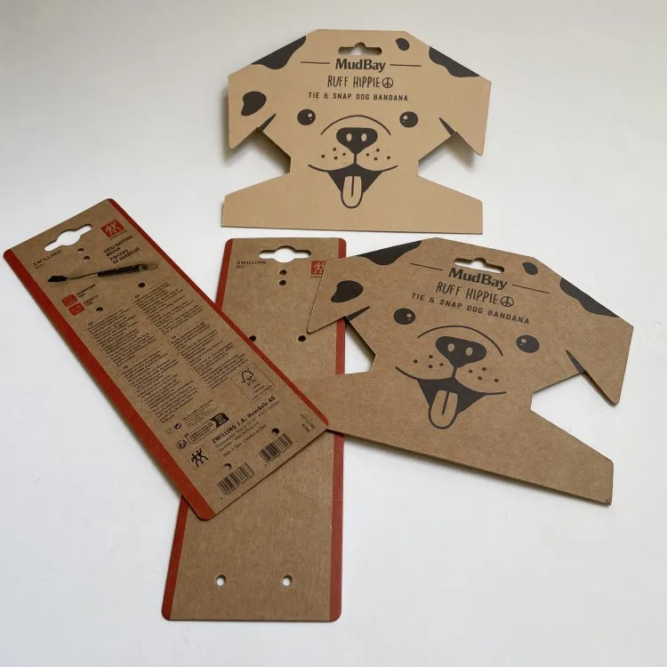 2mm Thick Cardboard Header Card Packaging Dog Belt Hang Tags Custom ...