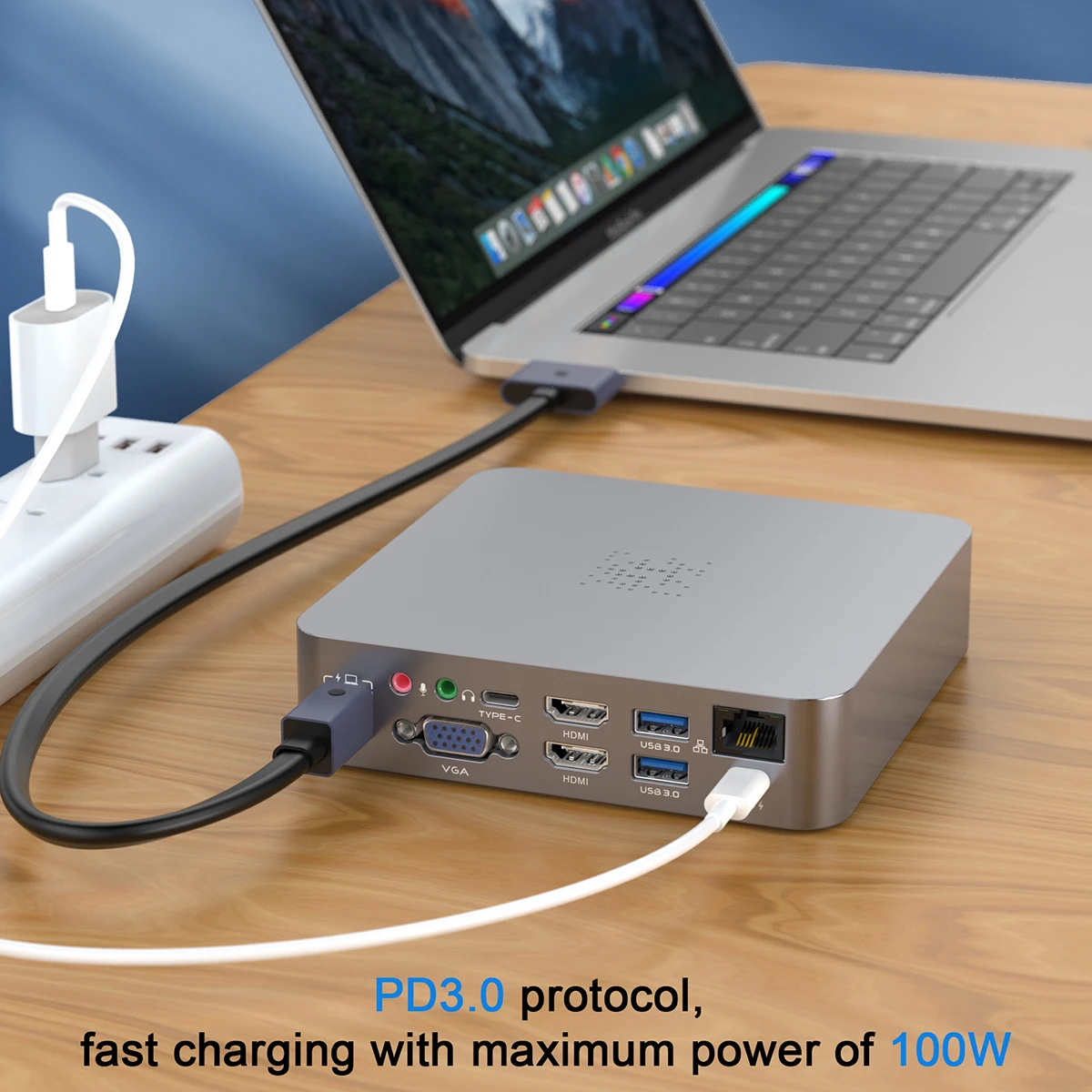 Mini Computer Docking Station Type-C Display Port Tv Docking Station ...