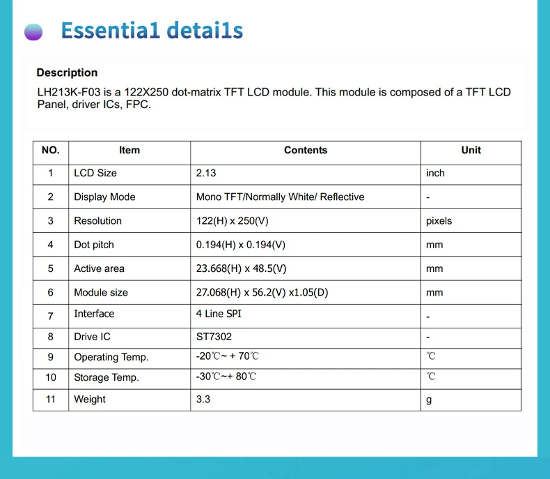 2.13 Inch Epaper Wireless Digital Price Tag Display E-ink
