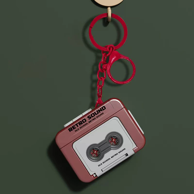 Retro Tape Recorder Keychain - Perfect Gift for Couples