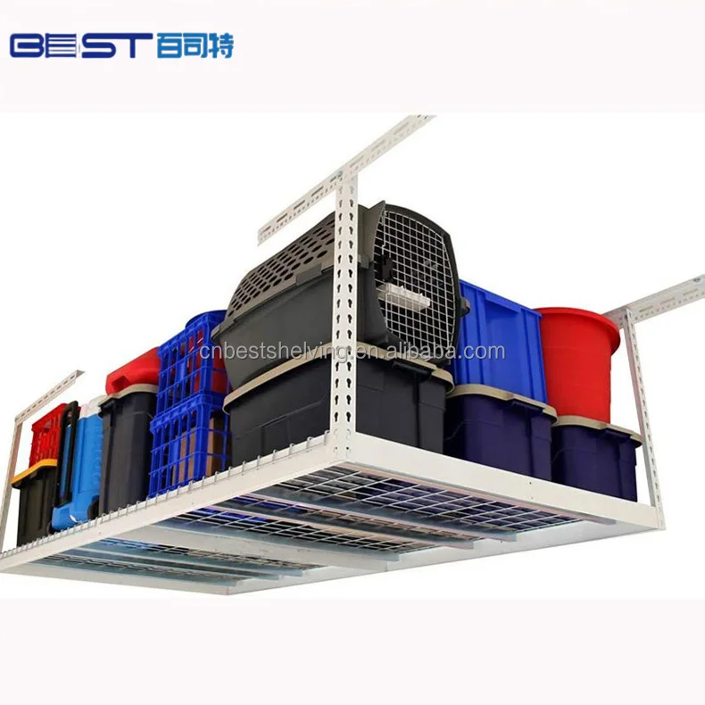 Overhead Garage Storage Rack 16.5 Inch Heavy Duty Ceiling Double ...