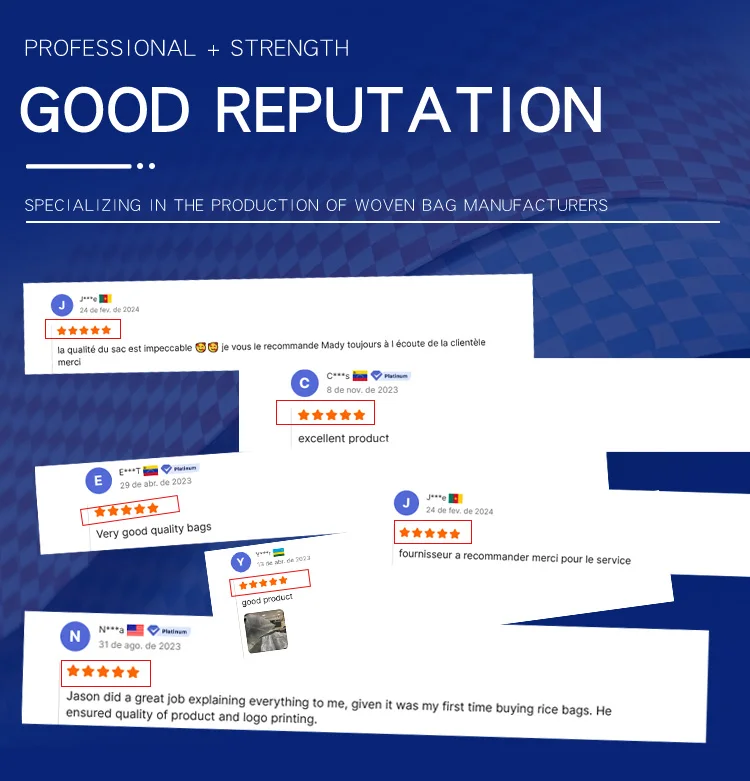 50kg, 70kg, 100kg Empty Rice Sack - Polypropylene Woven Bag