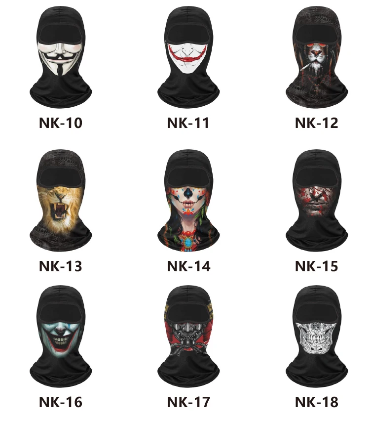Cycling Motorcycle Skull Cap Balaclava Hats Full Face Mask Camouflage ...
