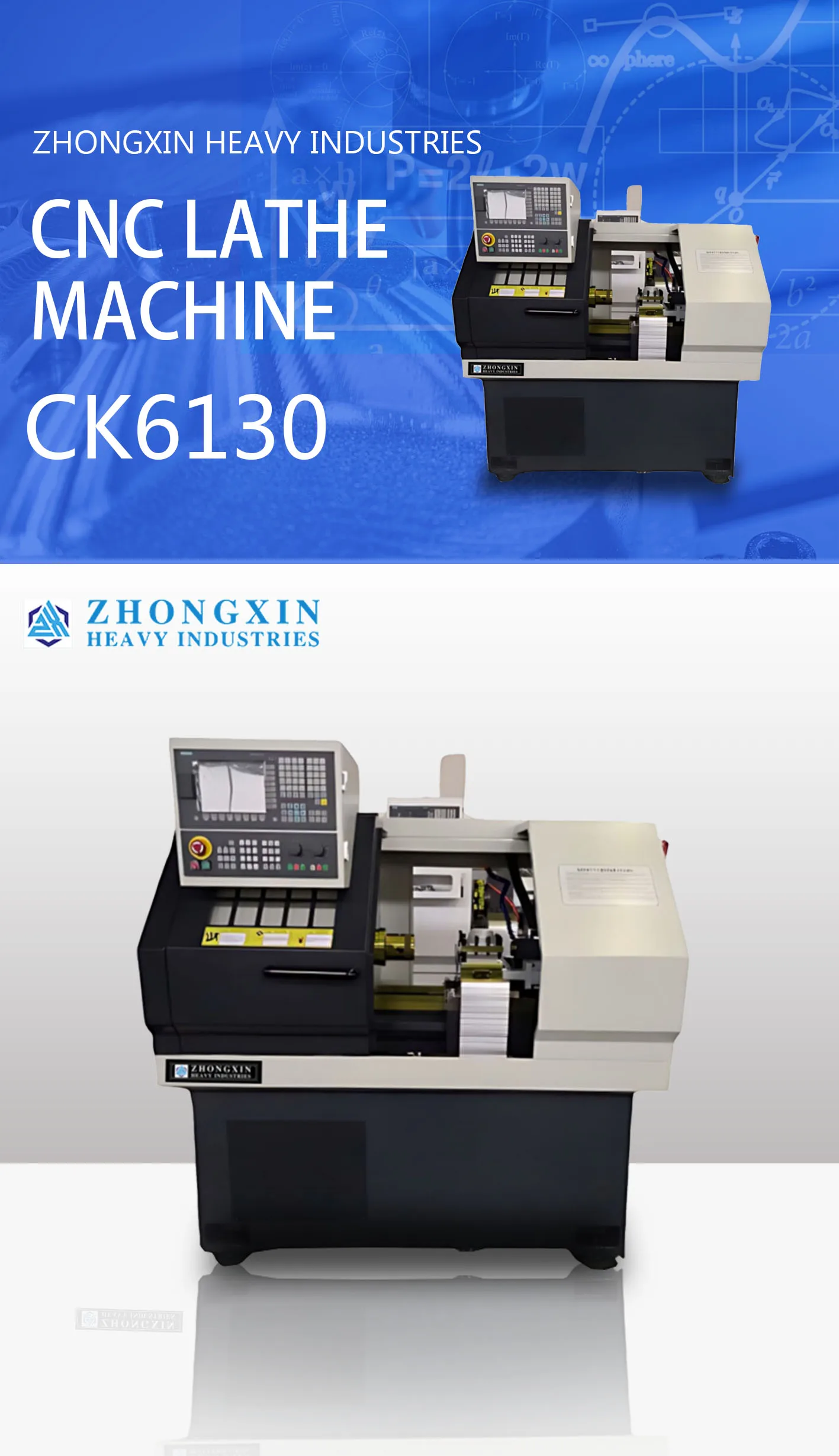 Mini Automatic Single Spindle CNC Lathe Machine CK6130 Light Duty ...