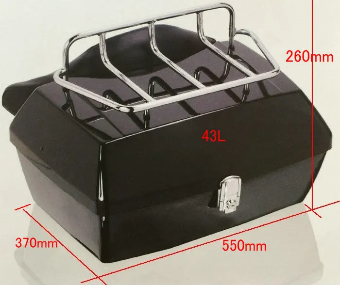Motorcycle Box for DMY with Top Rack and Backrest| Alibaba.com