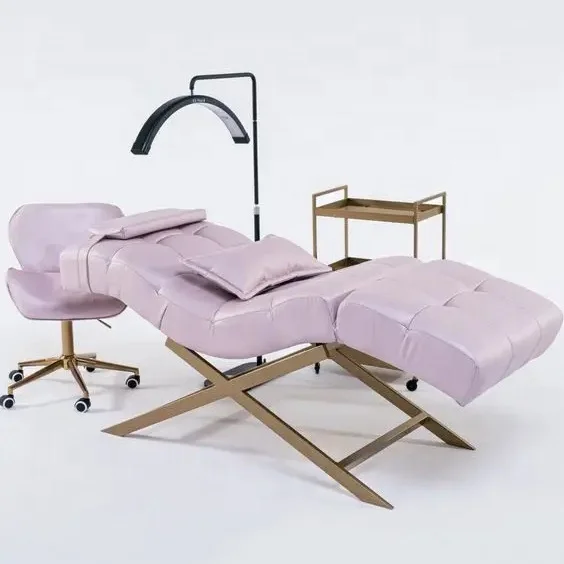 Brow New Salon Curve Lash Bed with Velvet Cover Eyelash Facial Bed