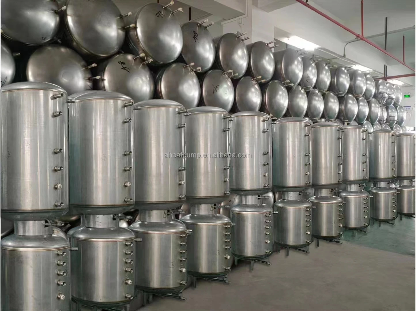 300l Sus304 Sus316l 150l Heat Exchanger Coils Solar Thermal Room Heating Cooling Buffer Tank ...