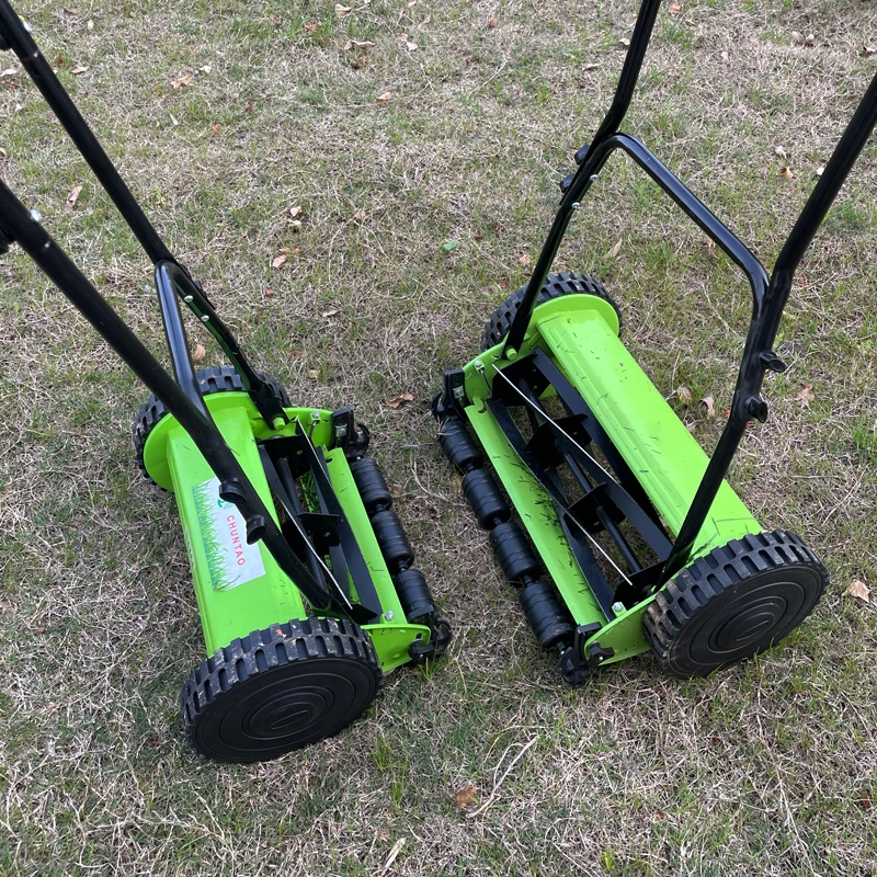 2 Wheels Hand Push Lawn Mower - Adjustable Cutting Height