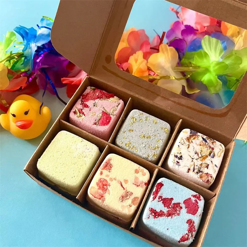 Wholesale Aromatherapy Shower Steamers OEM Private Label Square Bath ...