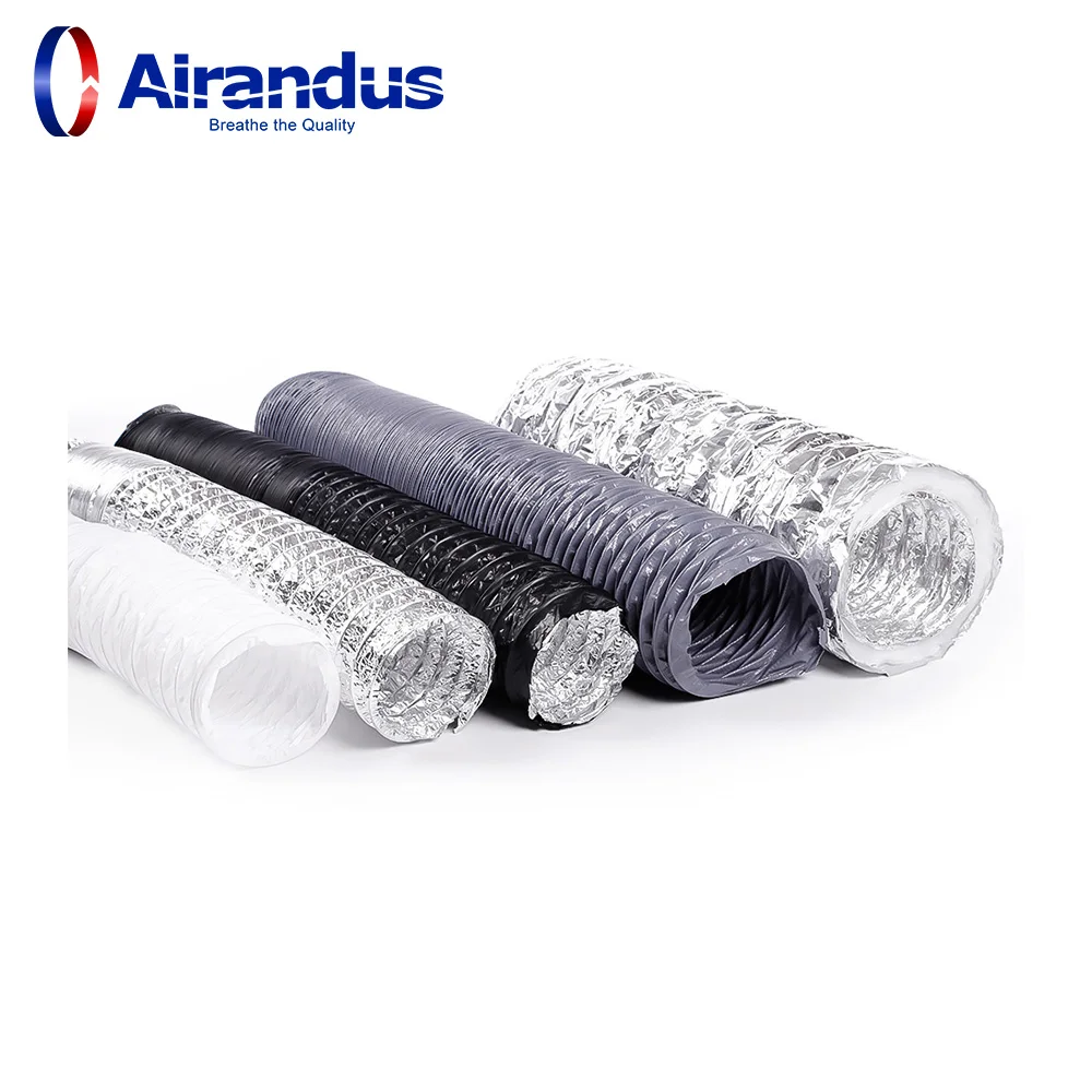Alu Rec Aluminum Non-insulated Rectangular Flexible Duct For Hvac Air ...
