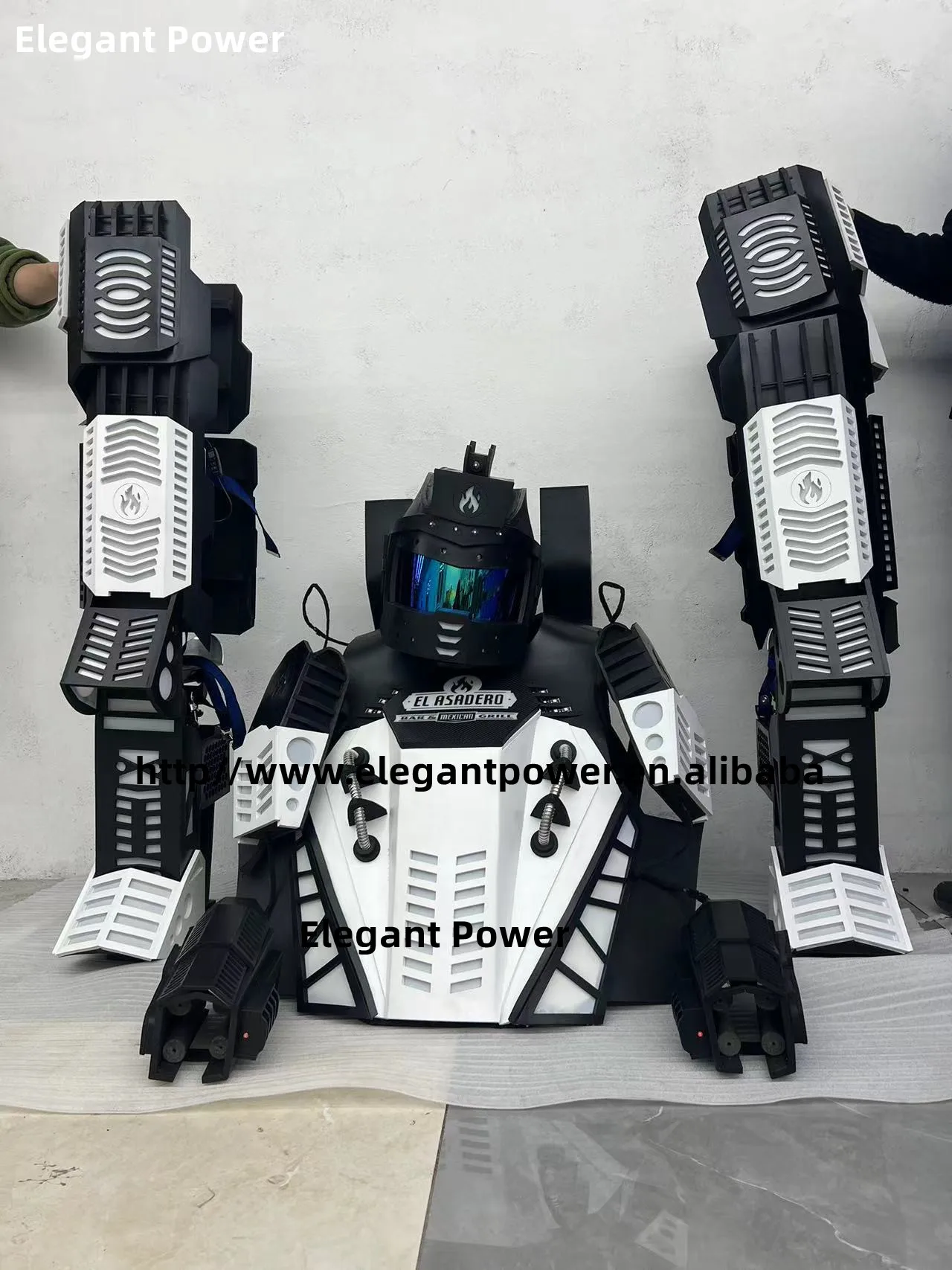 LED Robot Dance Costumes - Stylized for Nightclub Performance
