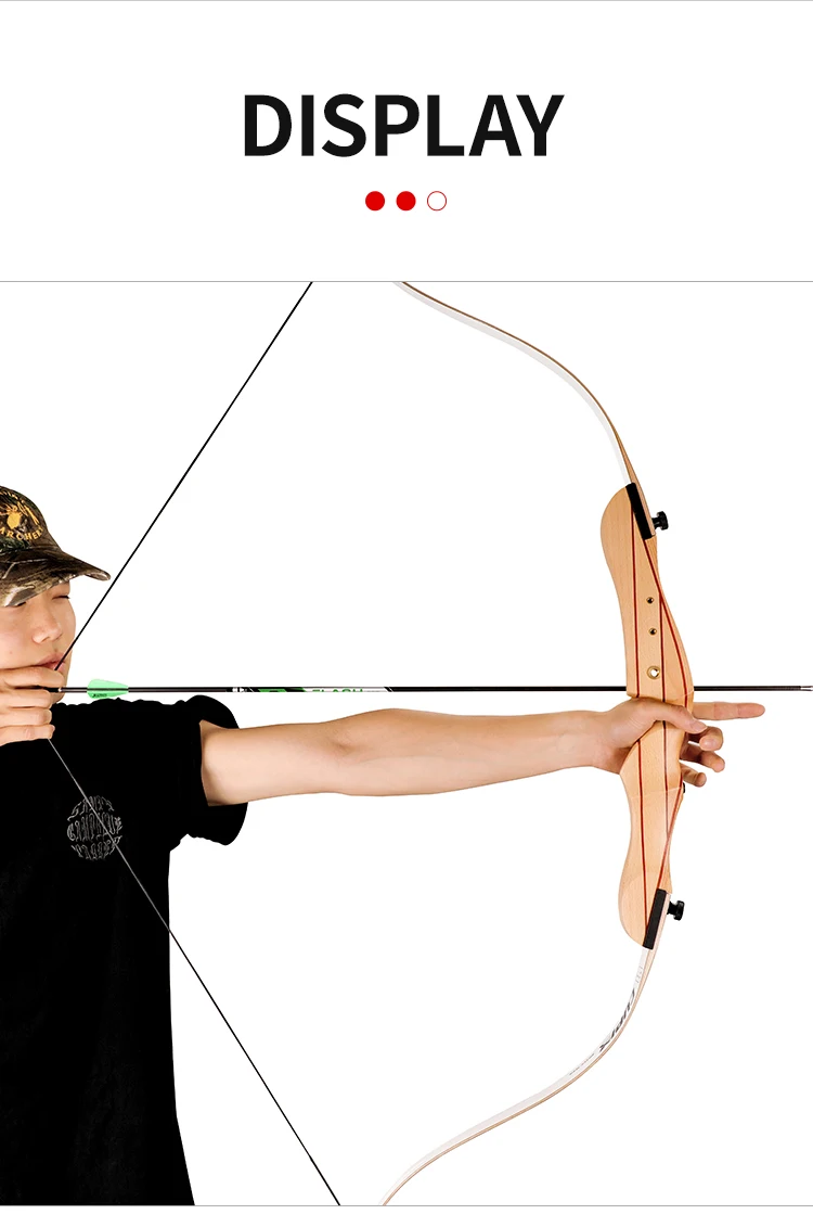 2023 Archery Recurving Bow And Arrow Wooden Handle Lightweight Bow ...