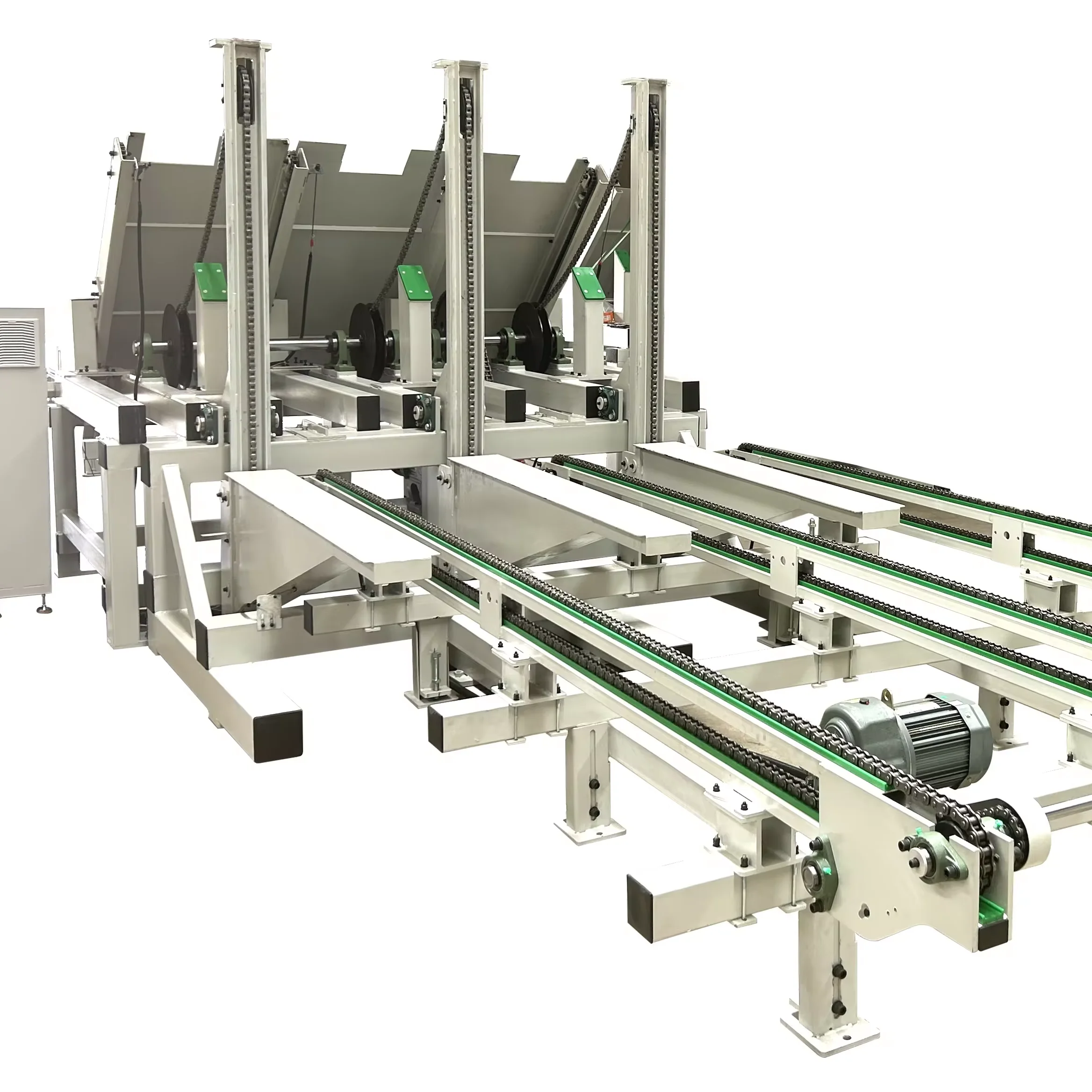 Electric Tilt Hoist Timber Depalletizing System Provides High Feed ...